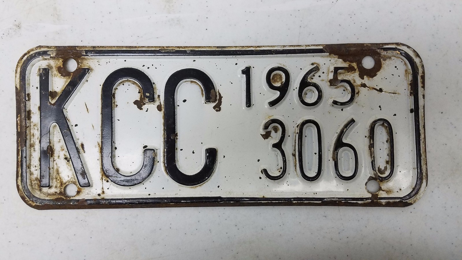 1965 KANSAS Kansas Corporation Commission License Plate 3060 | eBay