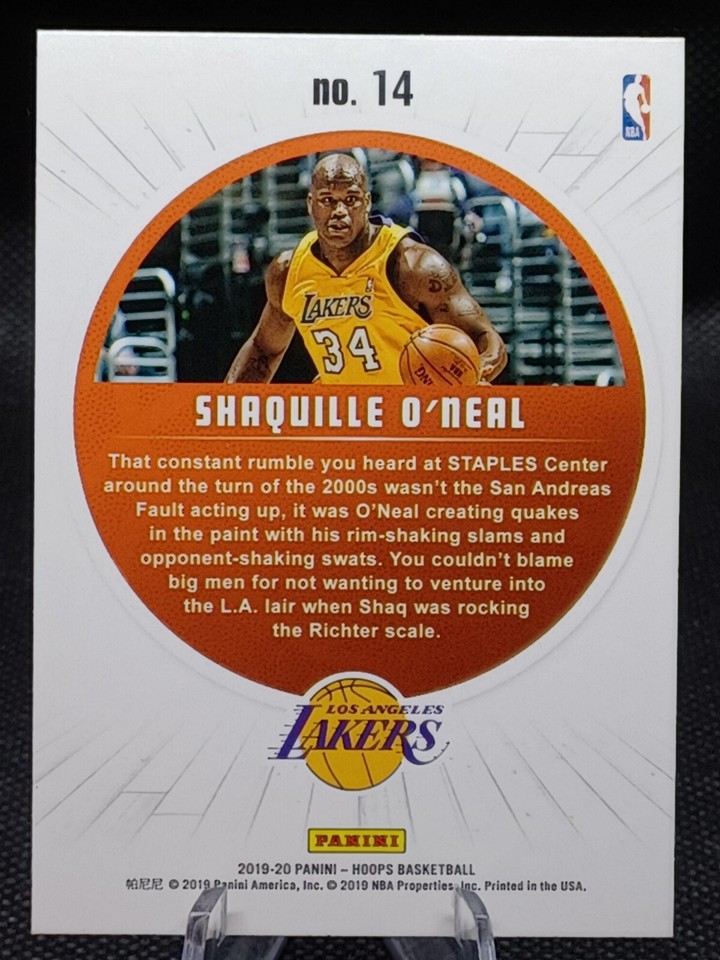 2019-20 Panini NBA Hoops Legends Of The Ball Shaquille O'Neal #14 | eBay