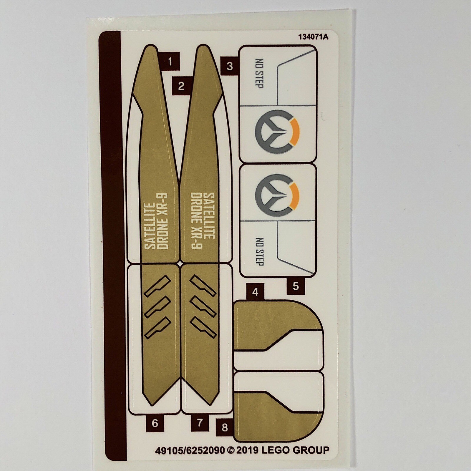 LEGO STICKER SHEET 75970 Overwatch Tracer vs. Widowmaker Stickers ...