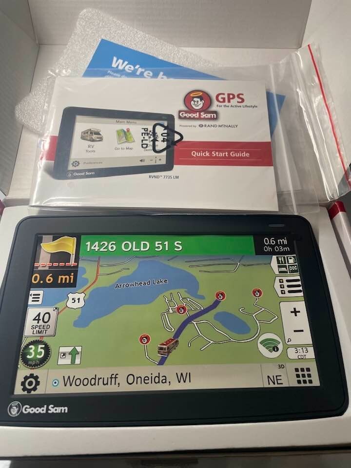 Rand McNally RVND 7735 GOOD SAM RV GPS 1 Yr Warranty/Damage Protection ...