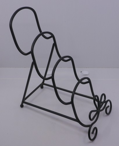 WROUGHT IRON 4-PLATE STAND, RACK, FOR FLAT SURFACE | eBay