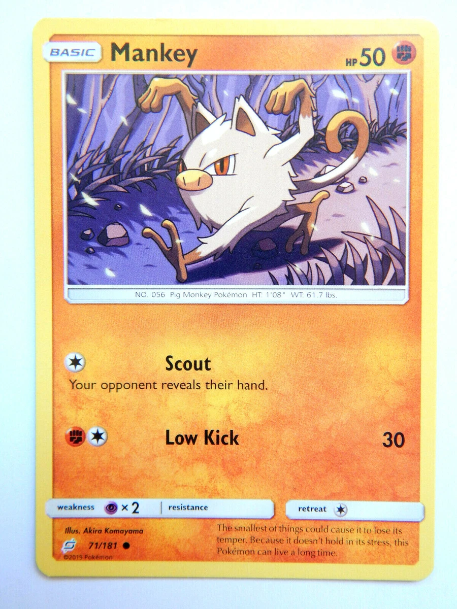 Mankey Pokemon Card