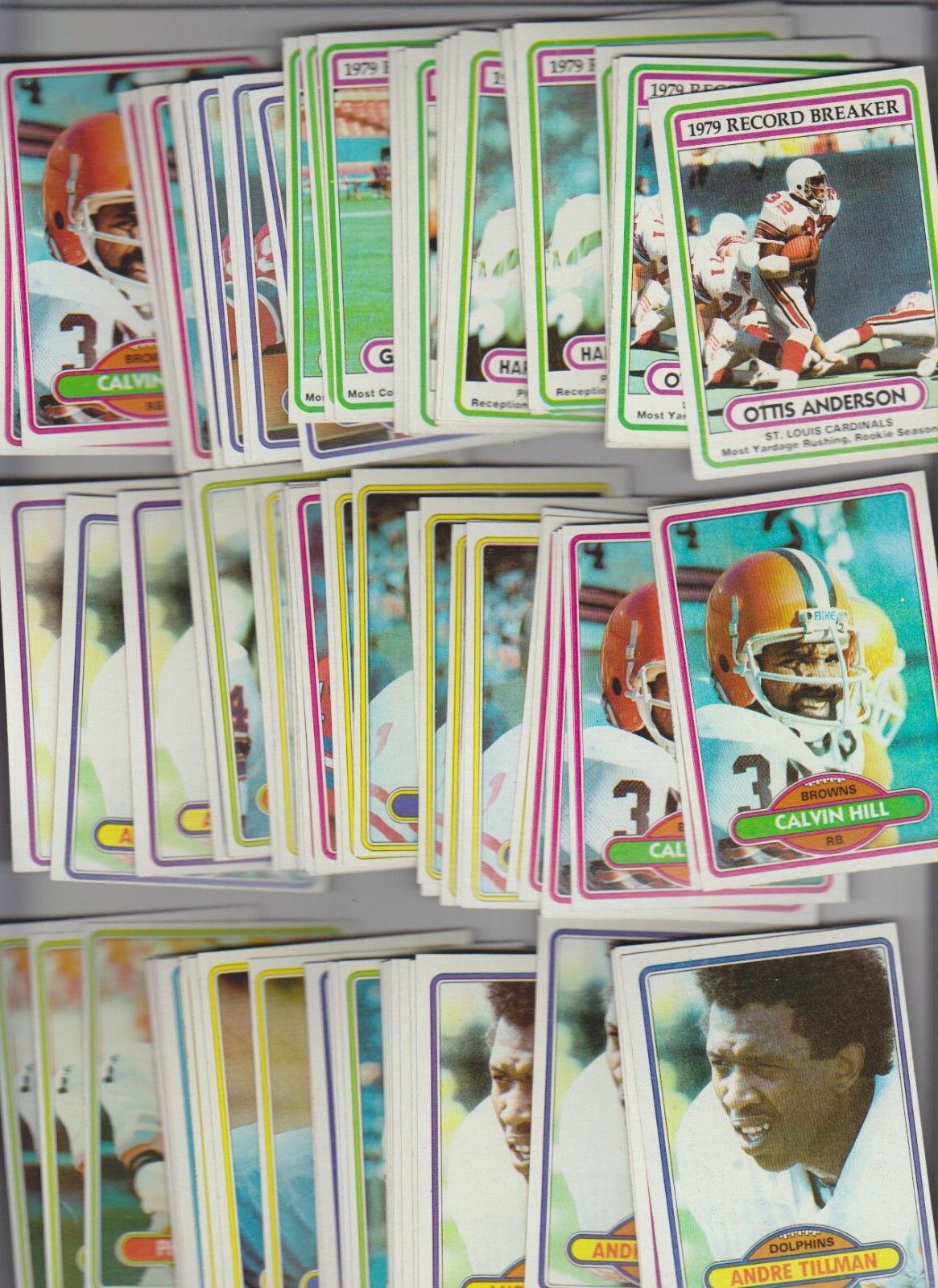 1980 Topps Football SET BREAK singles - stars, commons, Hall of Famers ...