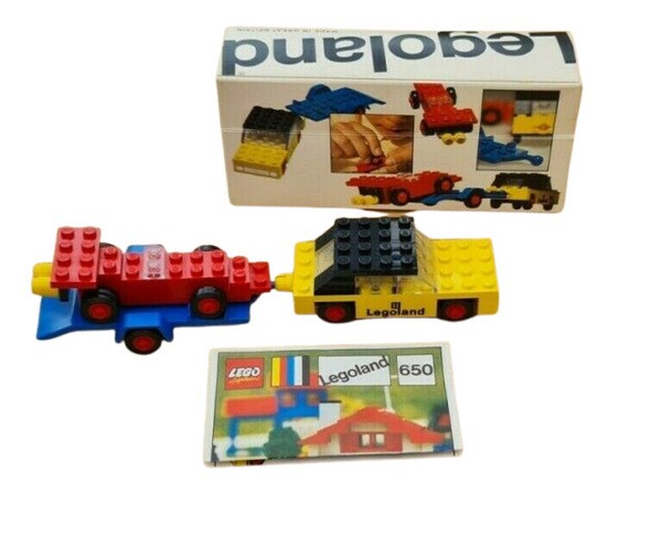 LEGO LEGOLAND: Car with trailer and racing car (650) for sale online | eBay