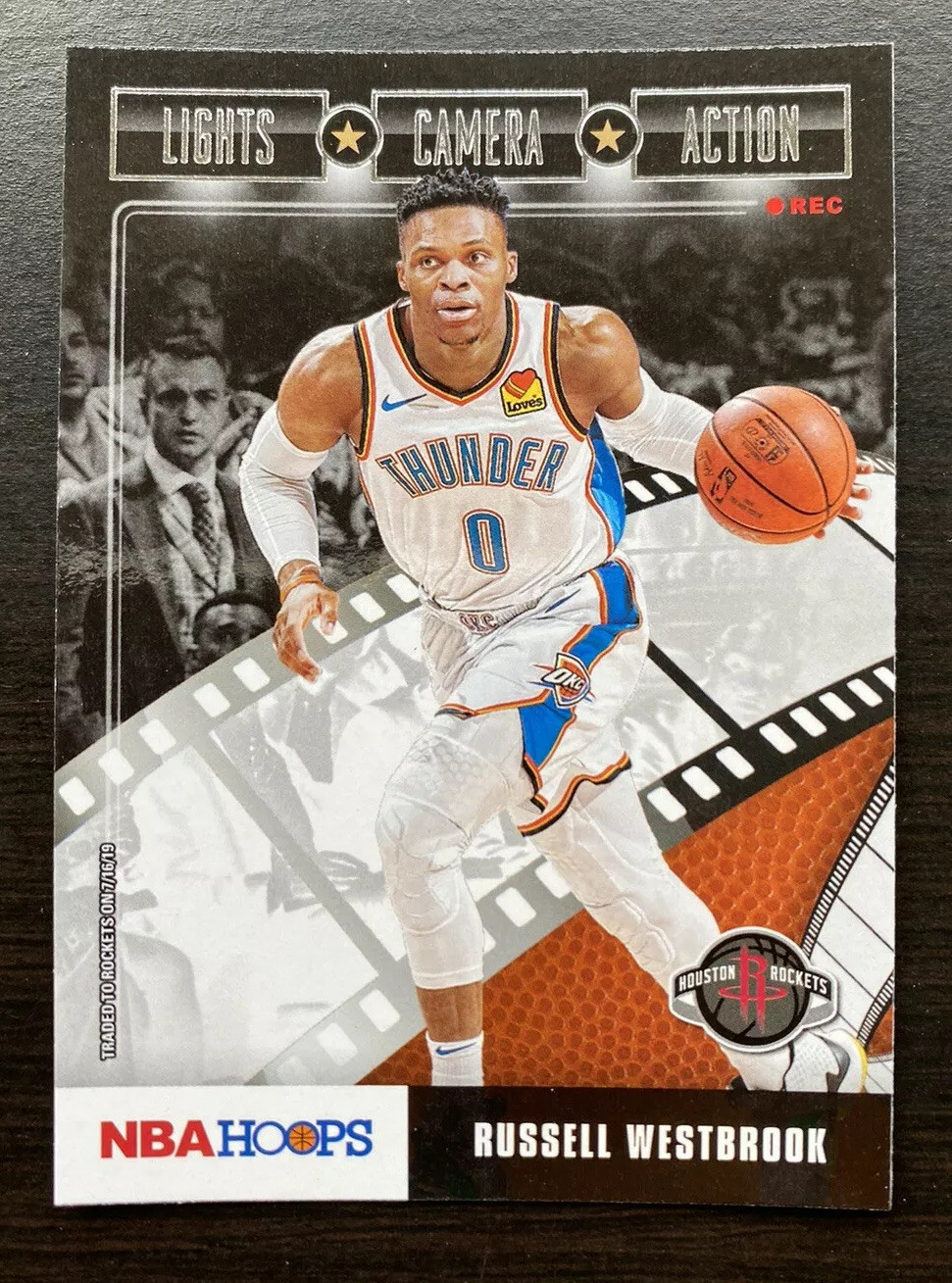 2019-20 NBA Hoops Russell Westbrook Lights Camera Action Insert 🔥 ...