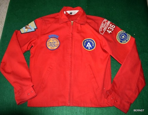 VINTAGE BOY SCOUT RED UNIFORM JACKET WITH PATCHES | eBay