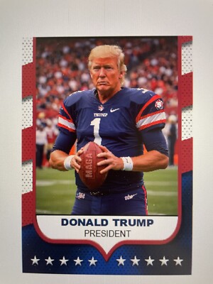 Donald Trump 2024 “Team Trump” Custom ACEO USA MAGA Football | eBay