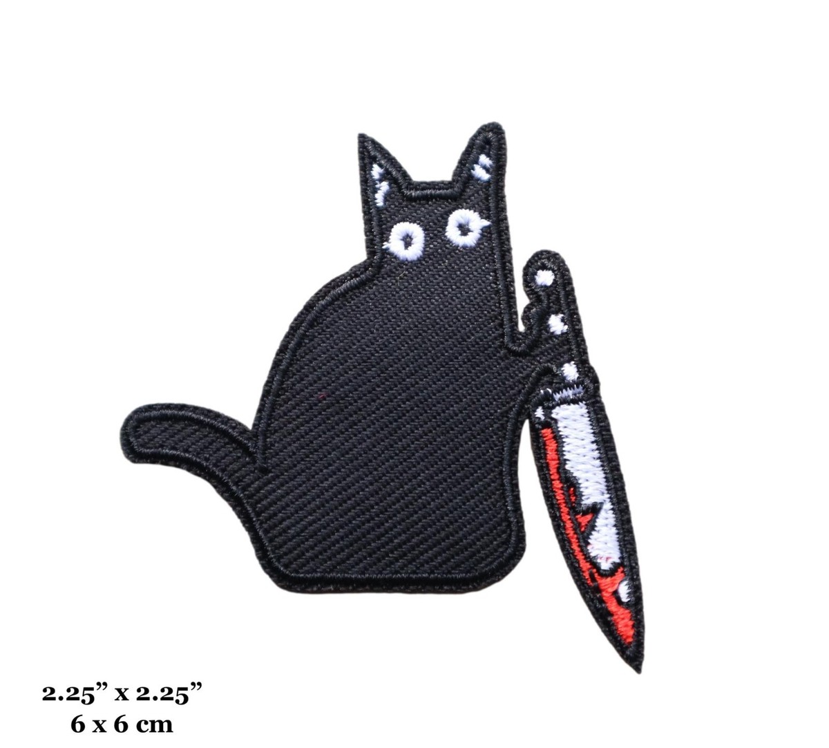 Memes Cat Knife Grey Knife Cat Vinyl Sticker