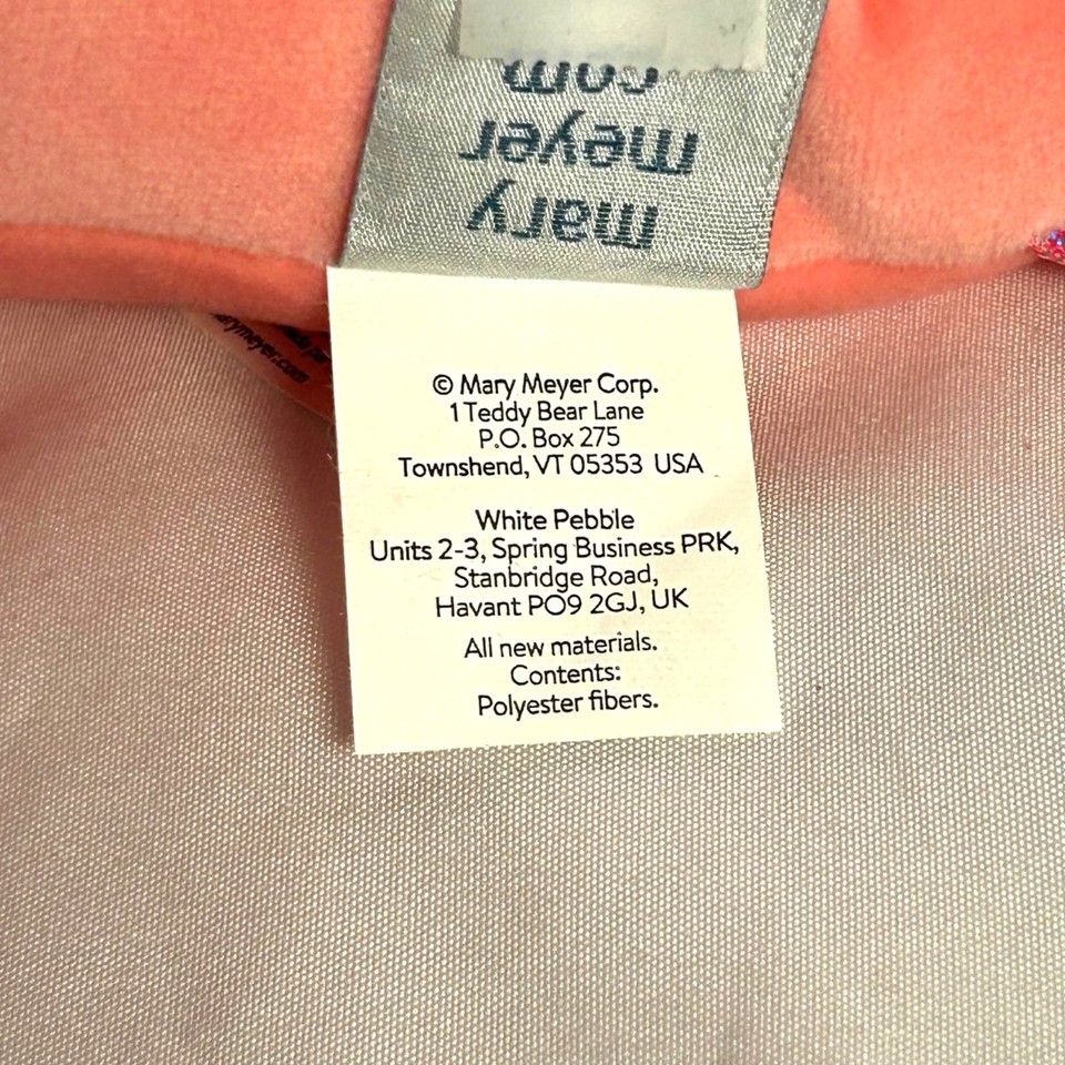 Mary Meyer Axolotl Plush Toy 11" Coral Pink Glitter Heart & Sparkles ...