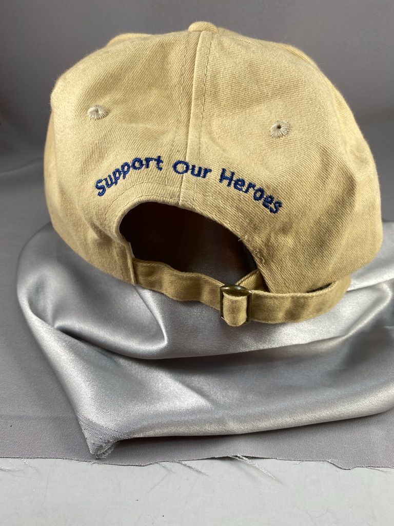 USO Baseball Cap Support Our Heroes Tan One Size Buck… - Gem