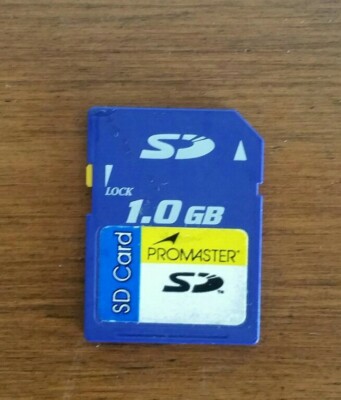 Promaster Secure Digital 1GB SD Memory Card with Write Protect Switch ...