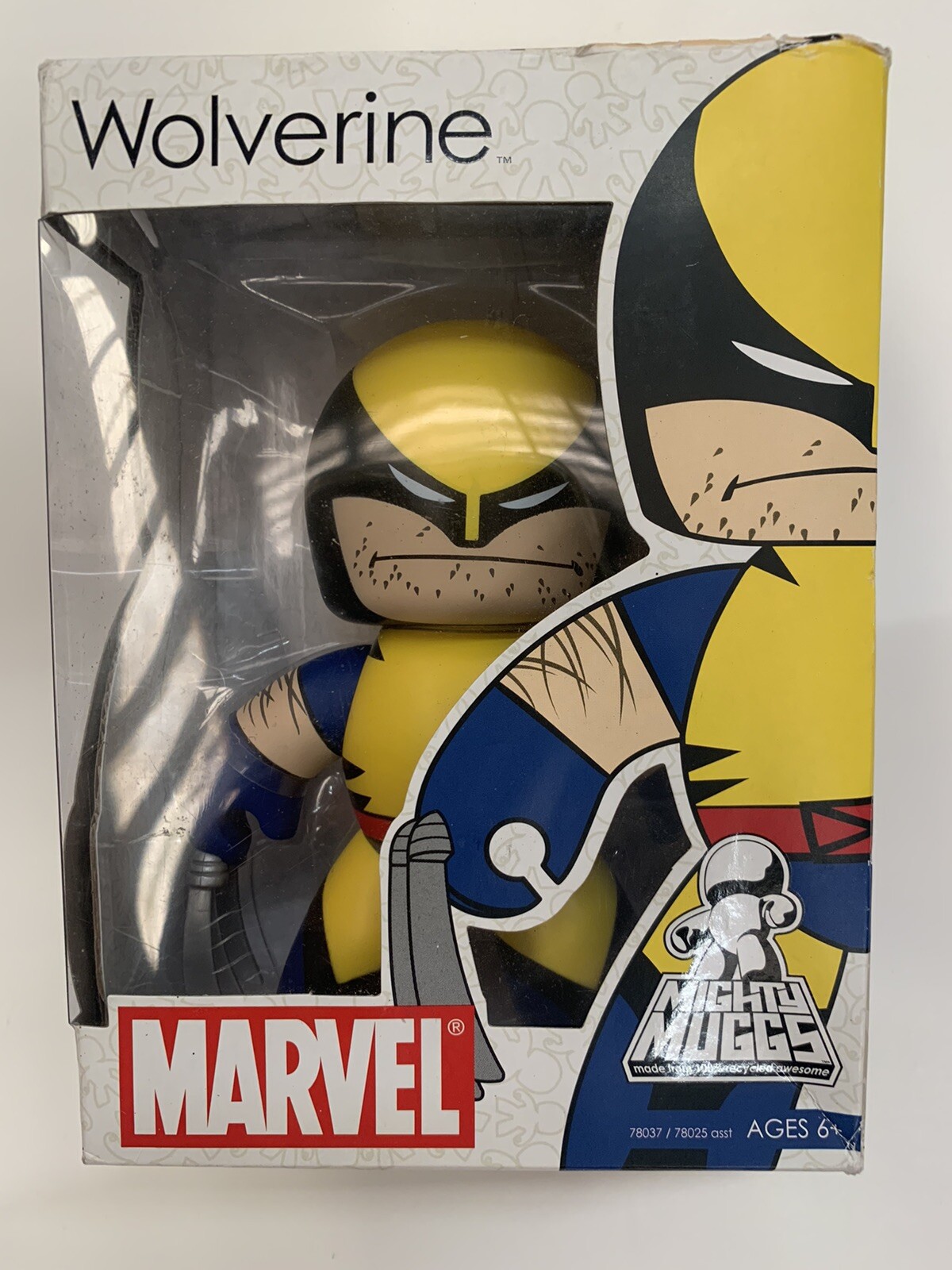 Marvel X-Men Wolverine Mighty Muggs 2007Hasbro Vinyl Figure New In Box ...