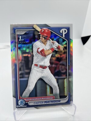2024 Bowman Draft - Chrome Refractor #BDC-127 Carter Mathison (RC) | eBay