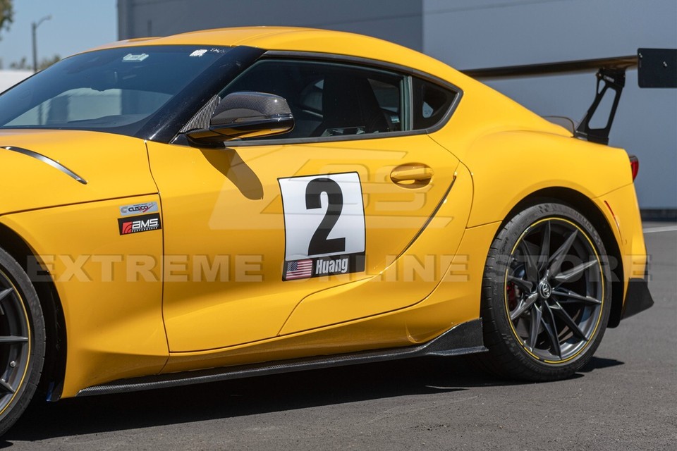 For 20-Up Toyota GR Supra A91 CF Edition Style Carbon Fiber Side Skirts ...