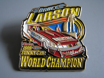 BRUCE LARSON SENTRY FUNNY CAR 1989 WORLD CHAMPION NHRA DRAG RACING HAT ...
