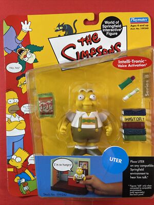 The Simpsons Uter Series 8 WOS Interactive Figure Minor Box Damage | eBay