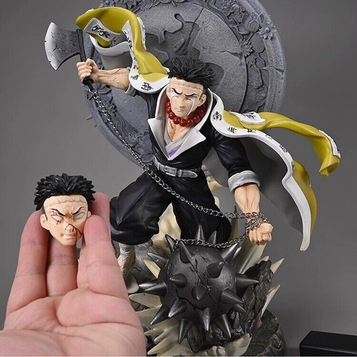 In stock Anime Demon Slayer Himejima Gyomei PVC Figure LED Base Model ...