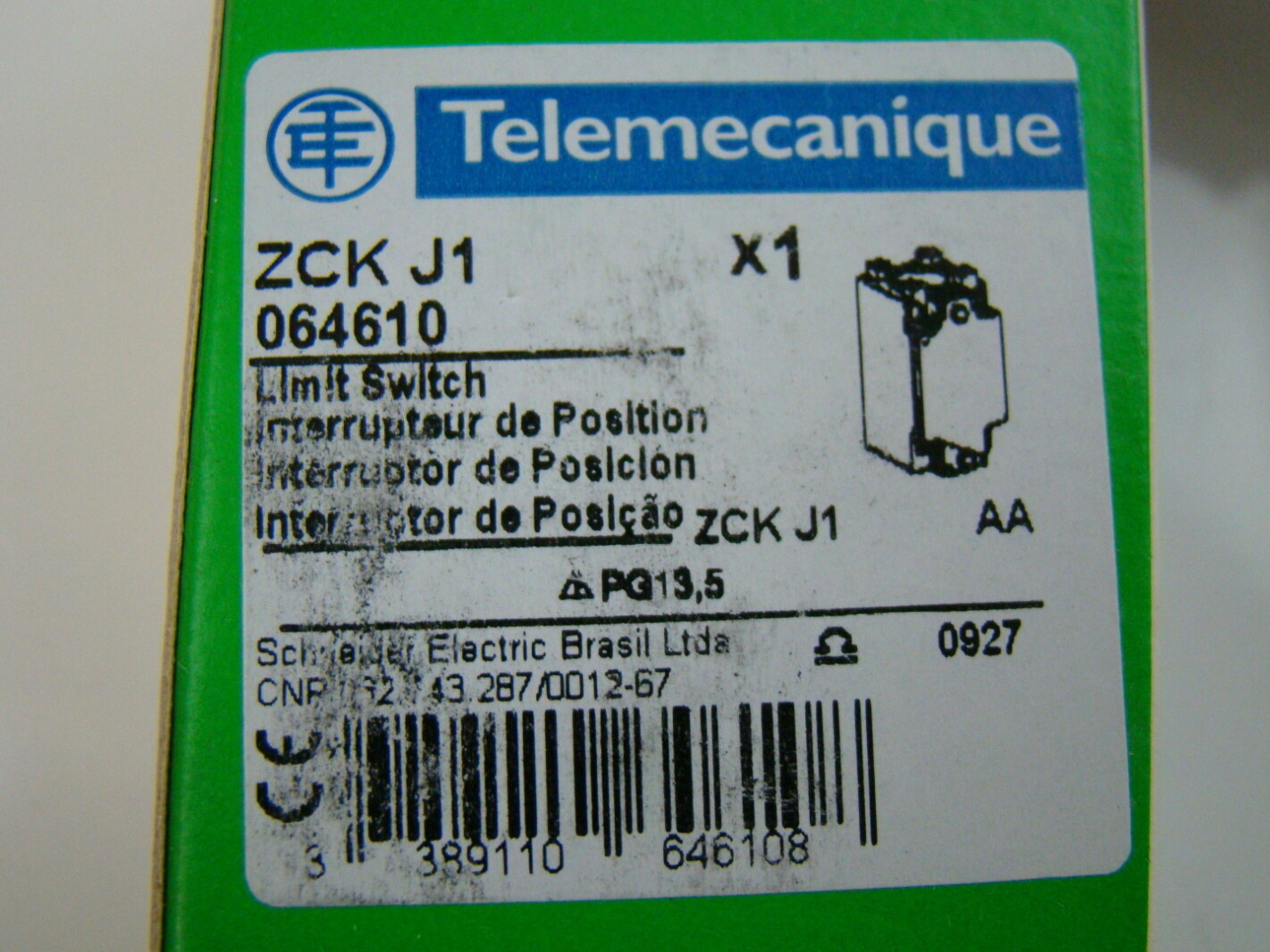 Telemecanique 240V Limit Switch Full Assembly ZCK-J1 ZCKE05 ZCK-Y41 | eBay