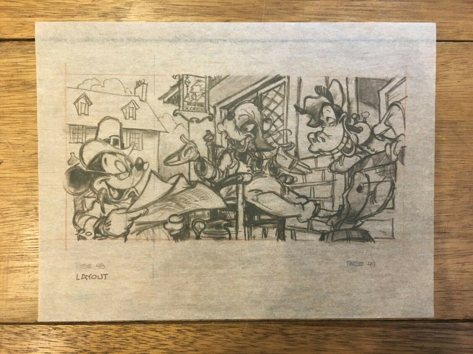 Rip Van Goofy Page 48/49 Layout Art by Carson Van Osten Disney Mickey ...