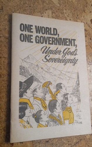 Jehovah’s Witness Vintage Booklet "One World Government Under God ...