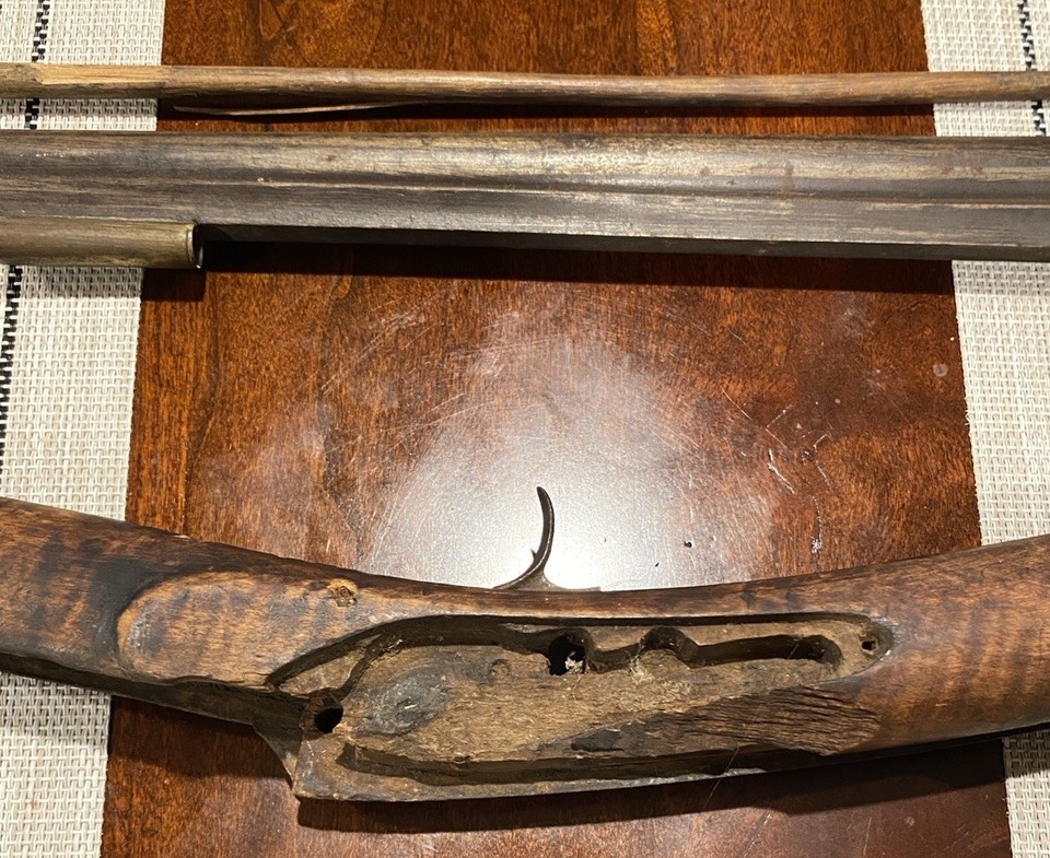 Muzzleloader Black Powder Swamp Barrel Wooden Stock, Parts, Vintage | eBay