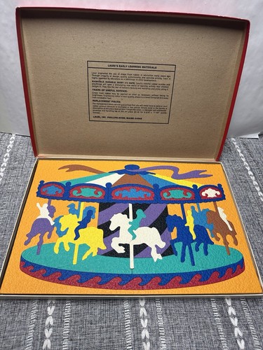 Vintage Lauri Foam Puzzle Merry Go Round Carousel #2180 Complete Orig ...