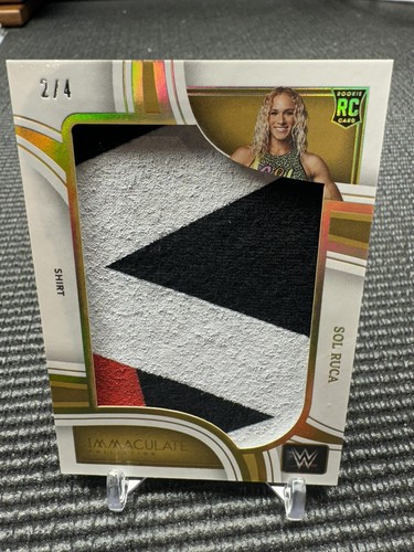 2023 Panini Immaculate Collection WWE Sol Ruca "Shirt" Jumbo Shirt. 2/4 ...
