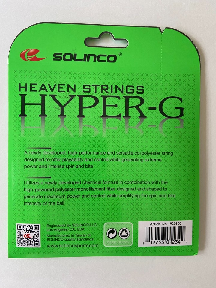 Solinco Hyper-G 16L Gauge 1.25mm Tennis String NEW | eBay