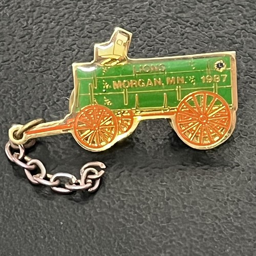 1987 Morgan MN Lions International Club Pin Vintage Horse Drawn ...