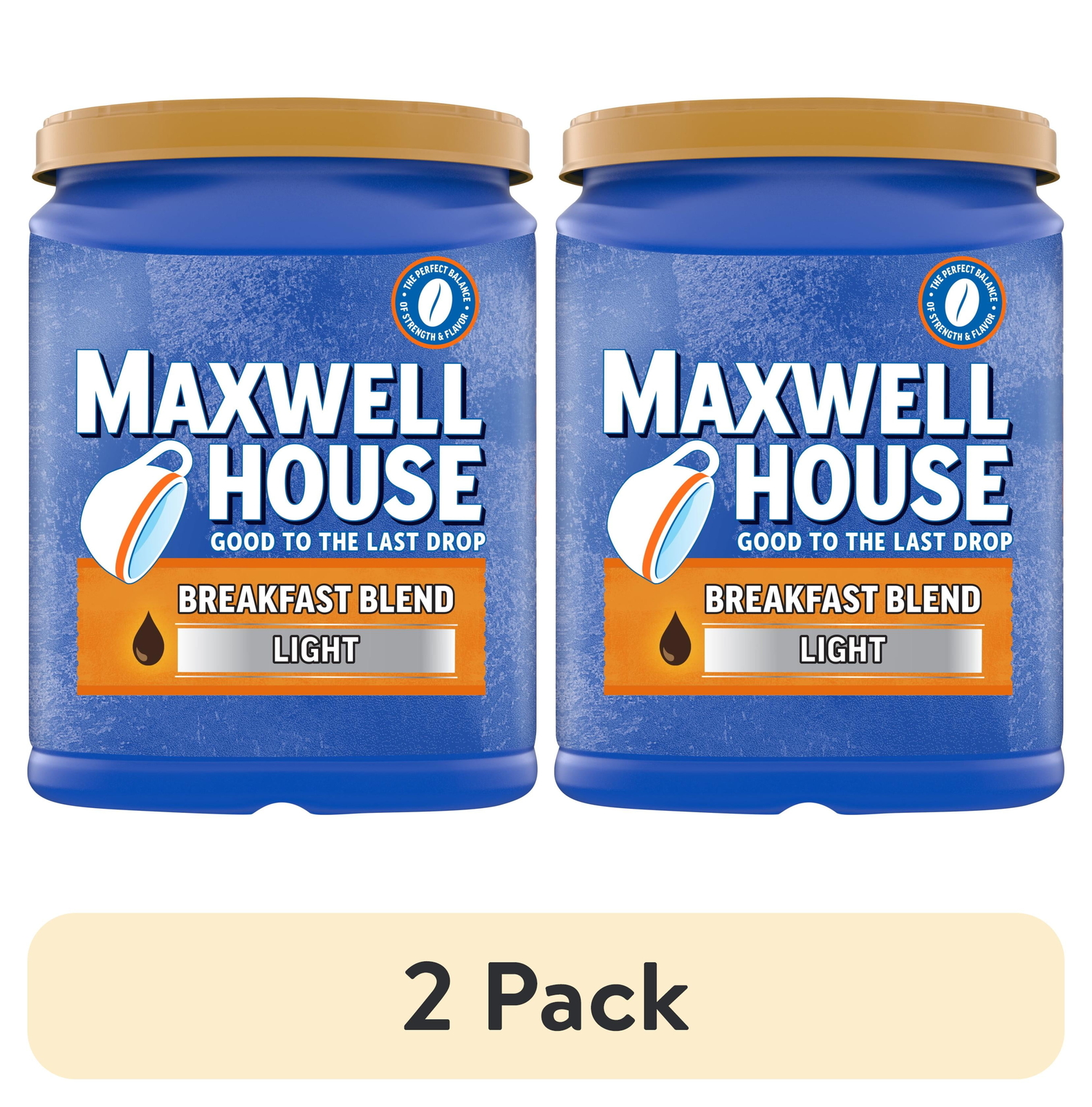 (2 Pack) Maxwell House Light Roast Breakfast Blend Ground Coffee 38.8 OzCanister | eBay