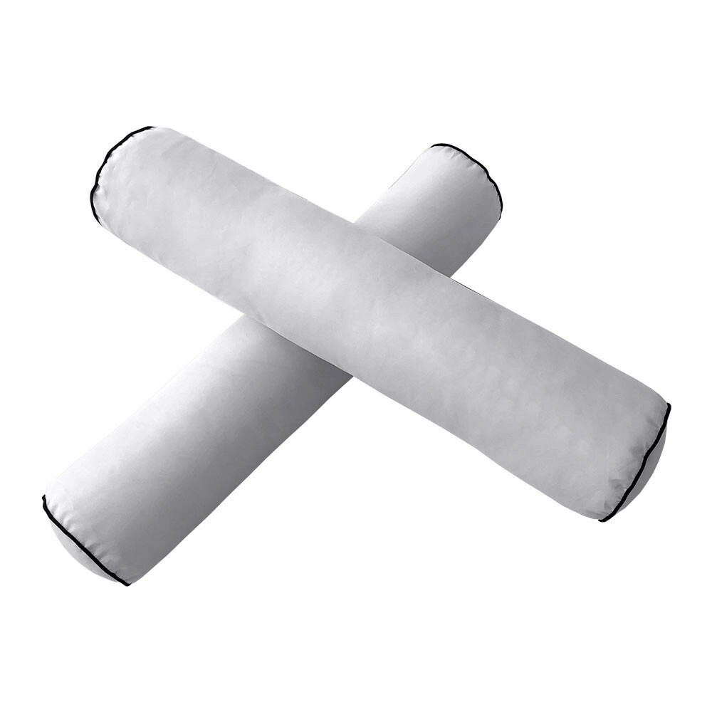 S4 Twin-XL 5PC Contrast Pipe Daybed Mattress Bolster Pillow Complete ...
