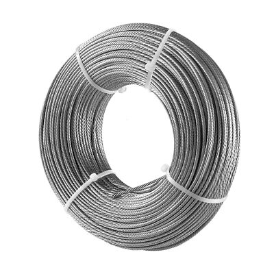 Wire Rope, 3/16'' Wire Rope, 304 Stainless Steel 164ft. 4.8mm Wire ...