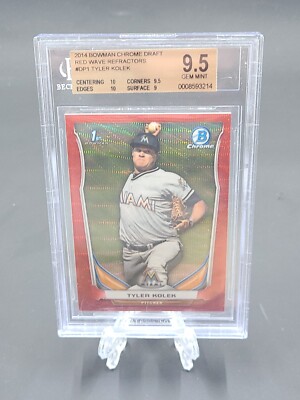 2014 Tyler Kolek /25 BGS 9.5 GEMMT RED WAVE Bowman Chrome #CDP-1 1st Bowman Rc | eBay
