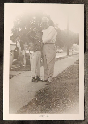 1961 Black & White Photo Helen Michael George L. Ballinger Grandfather ...