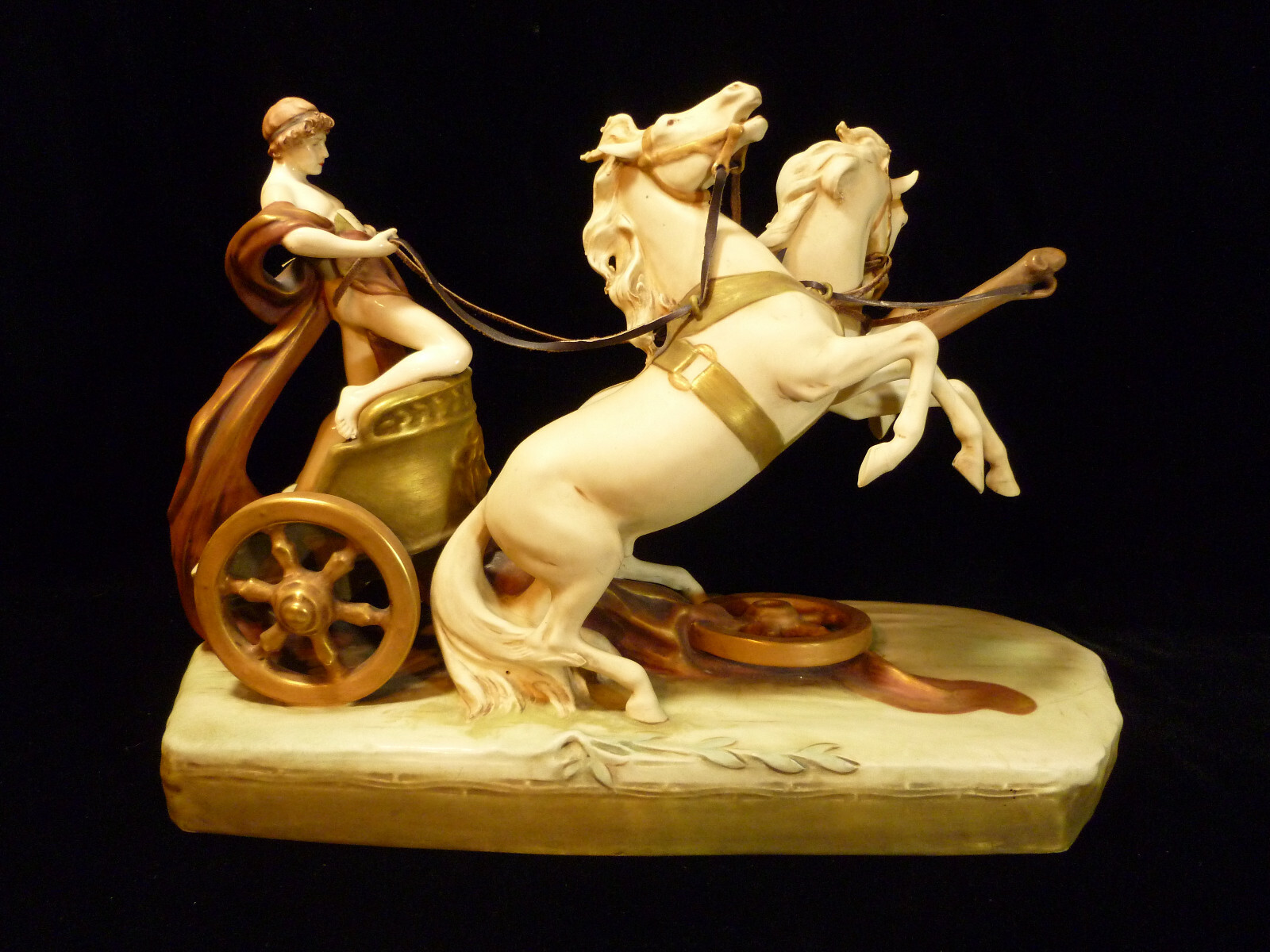 BOHEMIAN SIGNED ROYAL DUX ROMAN CHARIOT RACER – PINK TRIANGLE MARK ...
