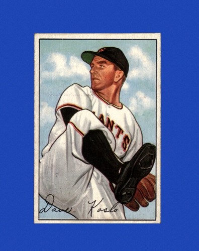 1952 Bowman Set-Break #182 Dave Koslo VG-VGEX *GMCARDS* | eBay