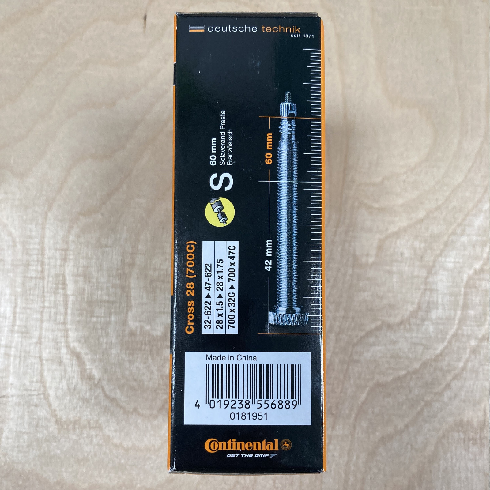 Cycle Tube 700 x 32-47c Continental Cross 28 Bike Inner Tube 60mm ...