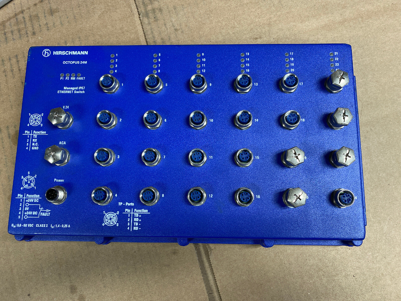 Hirschmann OCTOPUS 24M Managed IP67 Ethernet Switch 24-Port FAST ...