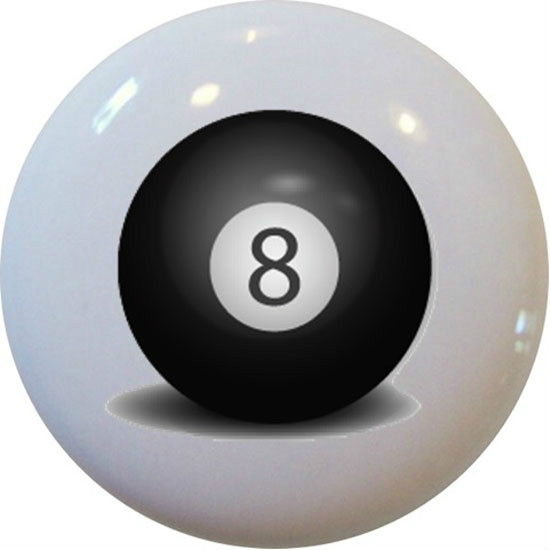 BILLIARD Pool 8 Ball CABINET Drawer Pull KNOB Ceramic | eBay