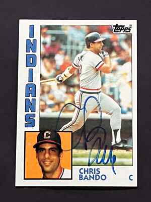 Chris Bando Signed Autograph 1984 Topps Baseball #431 Indians | eBay