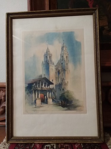 Antique Mission Delores Framed Print Picture San Francisco California ...