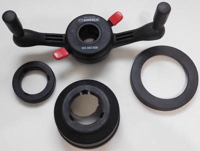 Haweka 36mm Quick Release Wheel Balancer w /HANDLES Quick Wing hub Nut ...