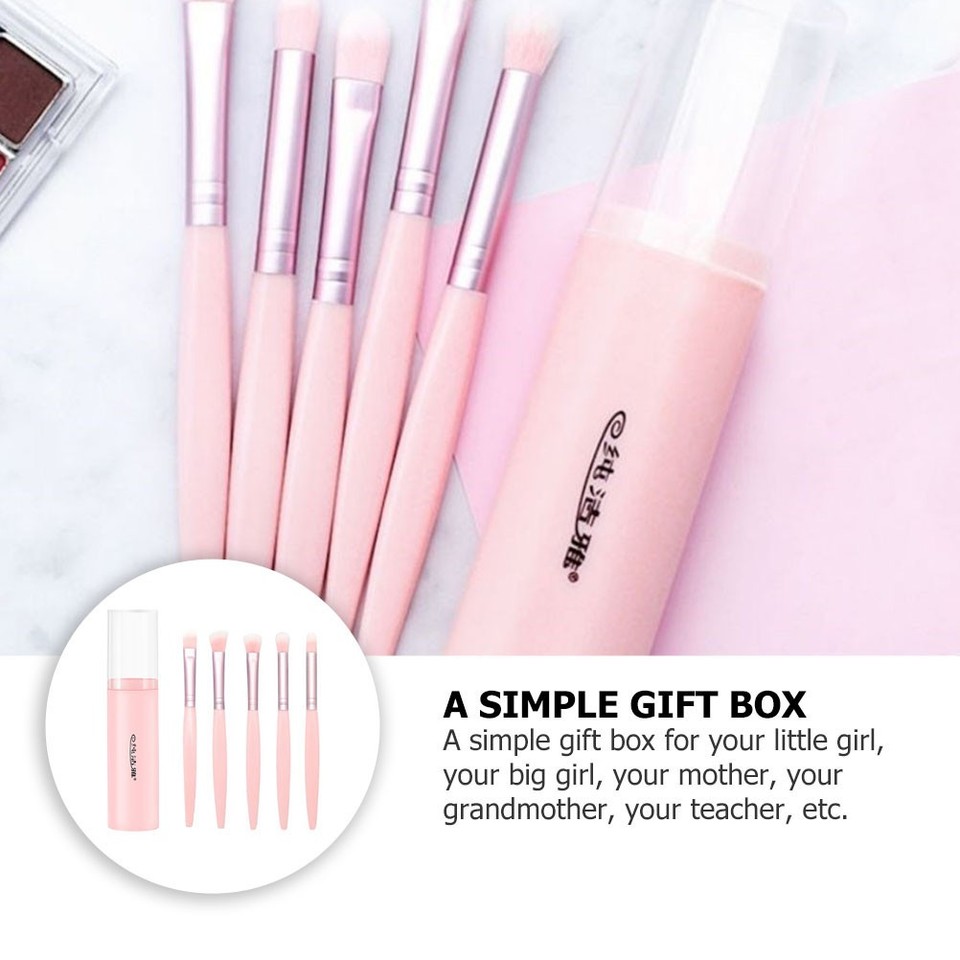 1Set Eyeshadow Plastic Handle Eyelash Eyeliner Brush Set Eye Makeup Kit ...