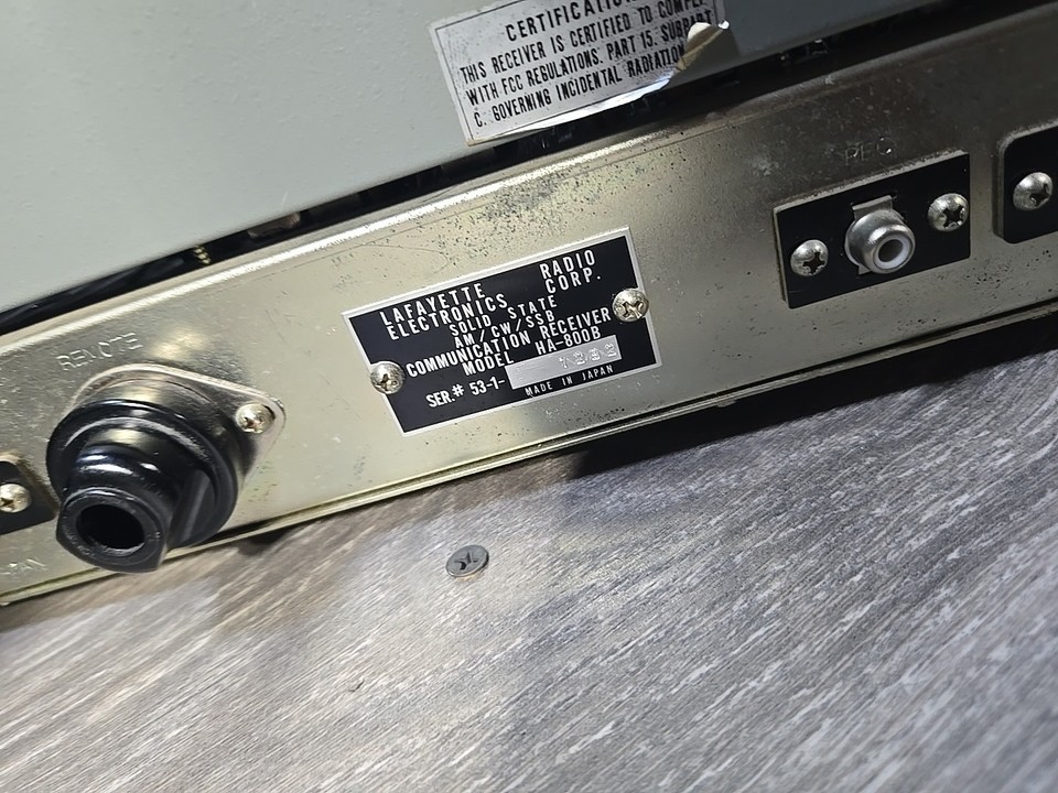 Lafayette HA-800B Solid State Communications Receiver W/ HE- 48C ...