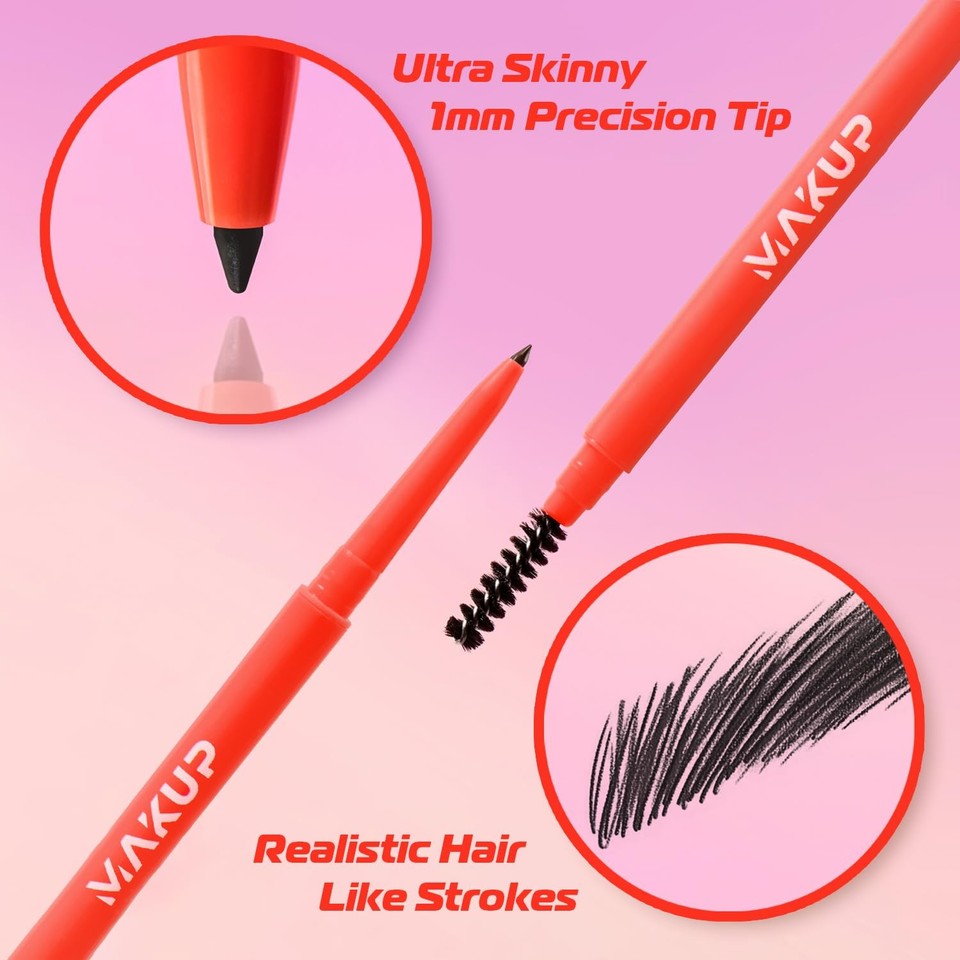 Makup Beauty Skinny Brow - Ultra Thin Eyebrow Pencil, Waterproof ...
