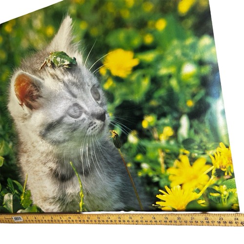 Vintage Kitten Poster Home Decor Childs Room Classroom Wall Hanging ...
