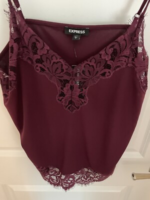 Burgundy Lace Cami Express BWT | eBay