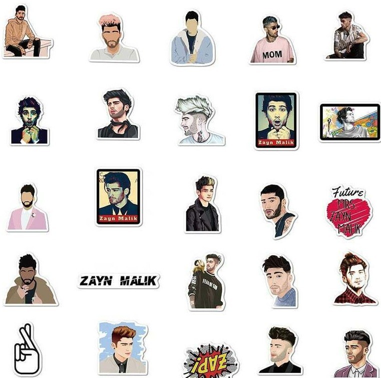 One Direction Stickers Walmart Printed Stickers Classic Monogram