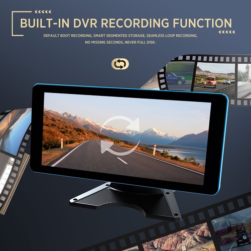 4 Channel 4K Dash Cam for Cars, Trucks and RVs w/10.36" Quad Split ...