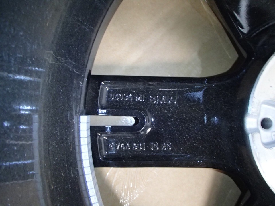 BMW M Wheels Rims 18" Double Spoke 848M Black With Silver Accent Set Of ...